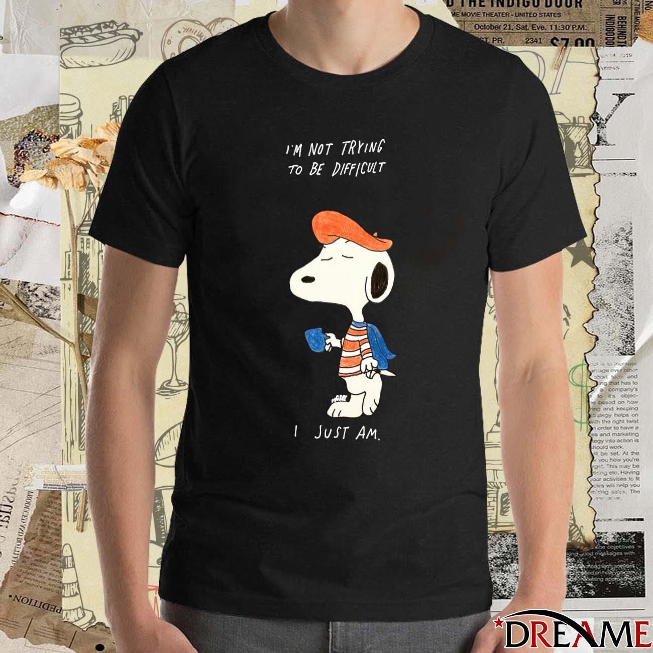 2024 Snoopy Peanuts I'm Not Trying To Be Difficult I Just Am French fan ...