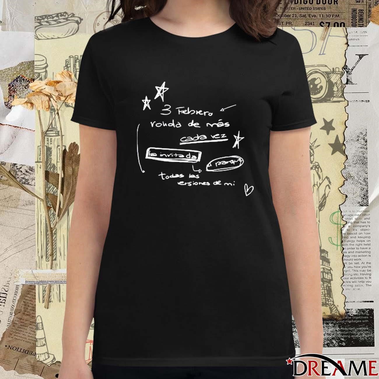 Official Chiara Oliver Tracklist La Libreta Rosa t-shirt, hoodie ...