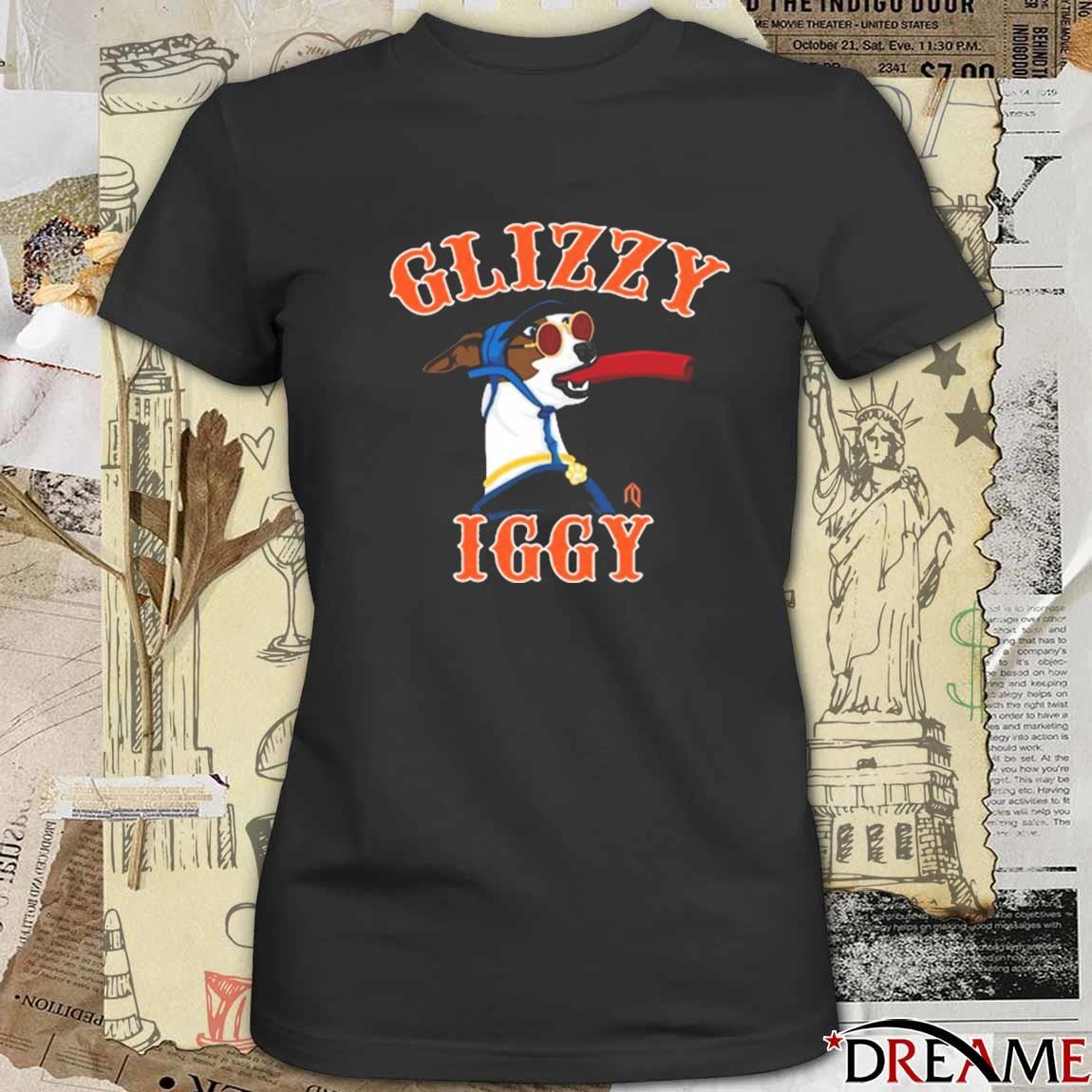 Official Athlete Logos Glizzy Iggy Painting t-shirt, hoodie, sweater ...
