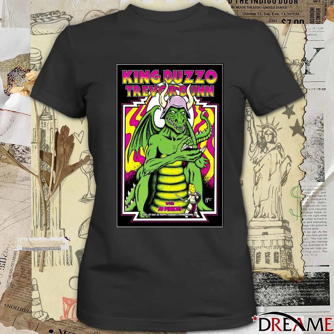 Official Poster King Buzzo Trev Or Dunn Aug 15 2024 Pappy + Harriet's Pioneertown CA t-shirt ...
