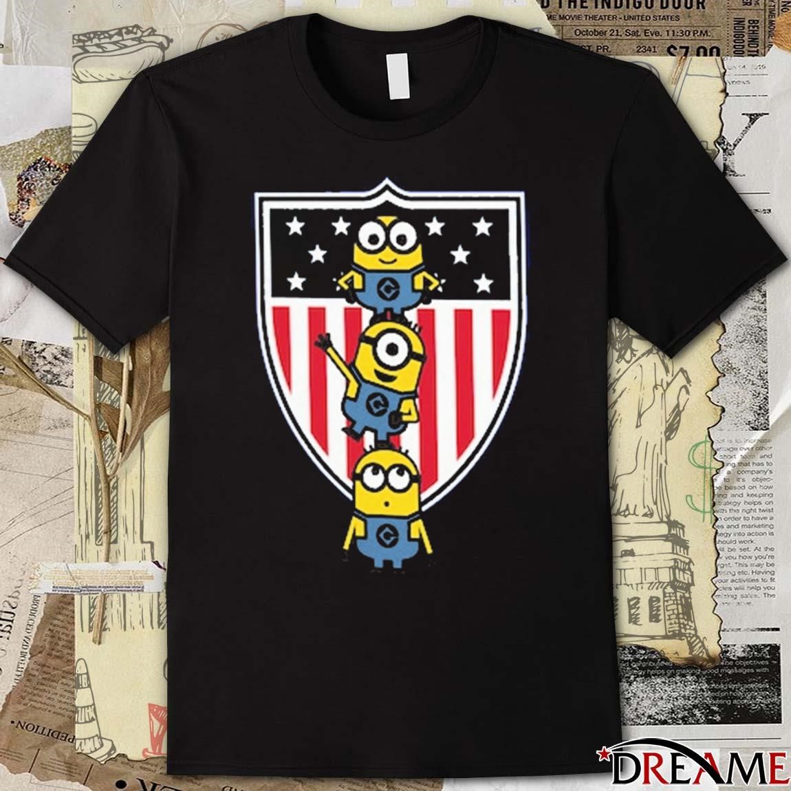 Official Team USA Minions Flag Logo 2024 New t-shirt, hoodie, sweater ...