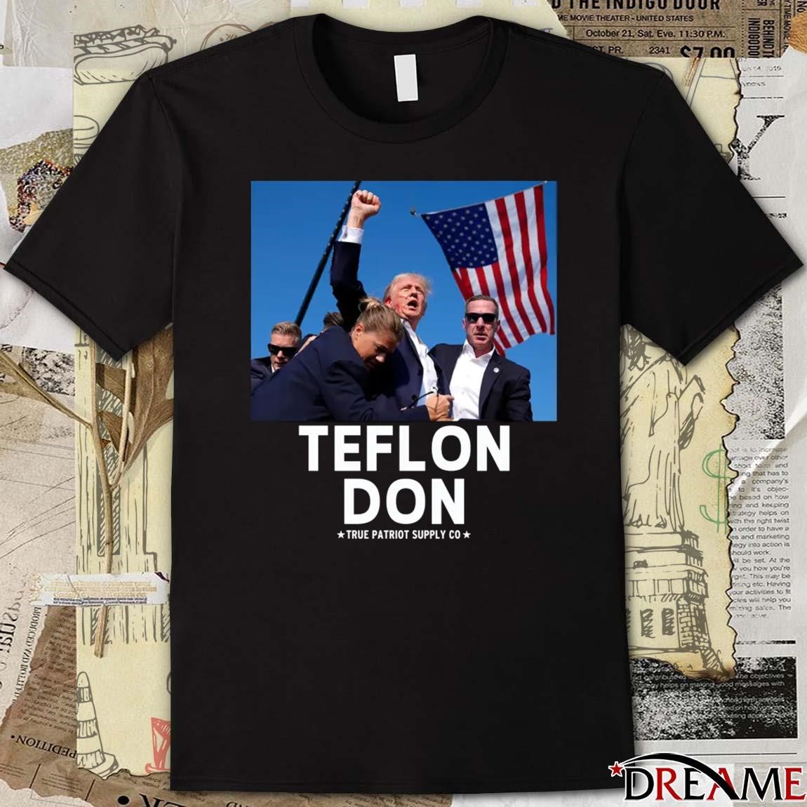 Official Trump Shot Assassination Attempt Teflon Don True Patriot ...