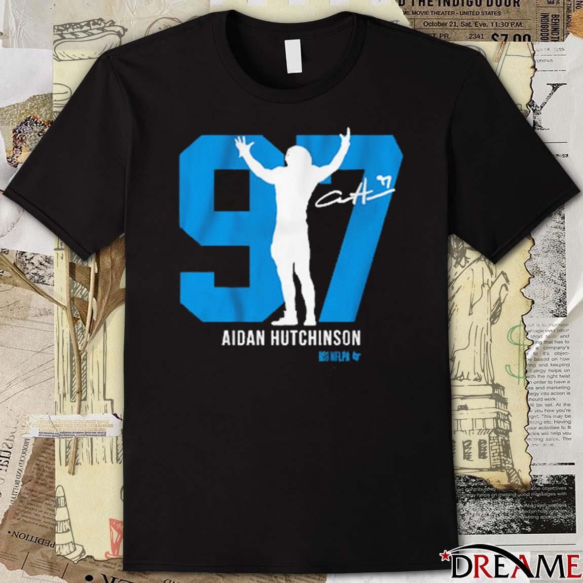 Official Aidan Hutchinson #97 Action Number Silo Detroit Lions ...