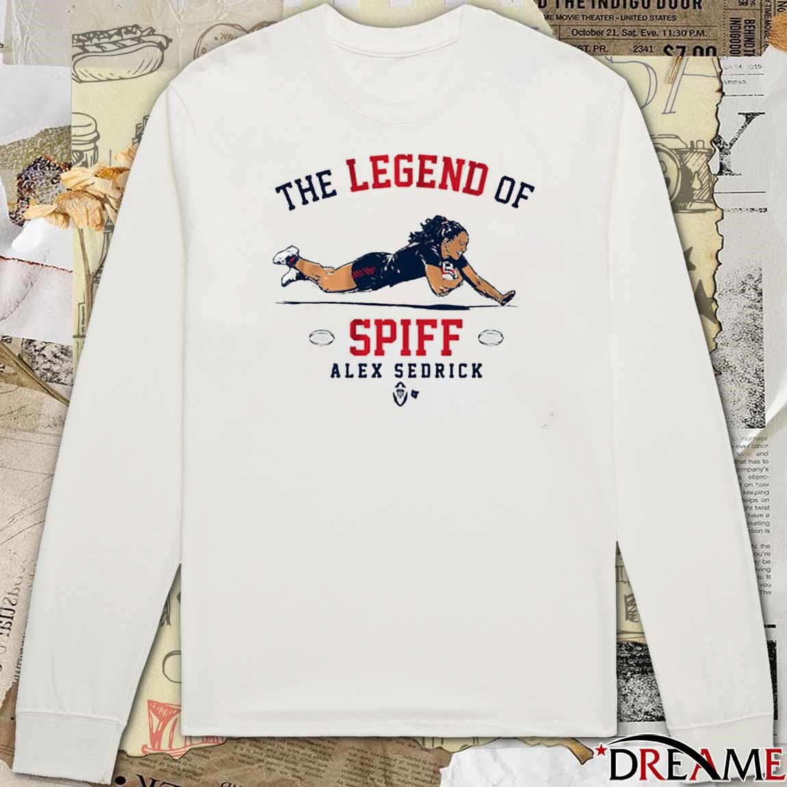 Official Alex Sedrick The Legend of Spiff Team USA t-shirt, hoodie ...