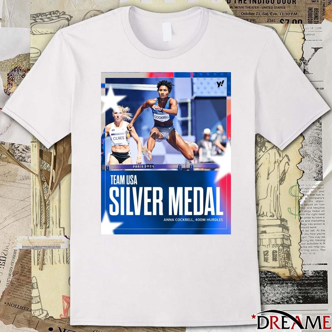 Official Anna Cockrell Team Usa Silver Medal 400m Hurdles Paris Olympic ...
