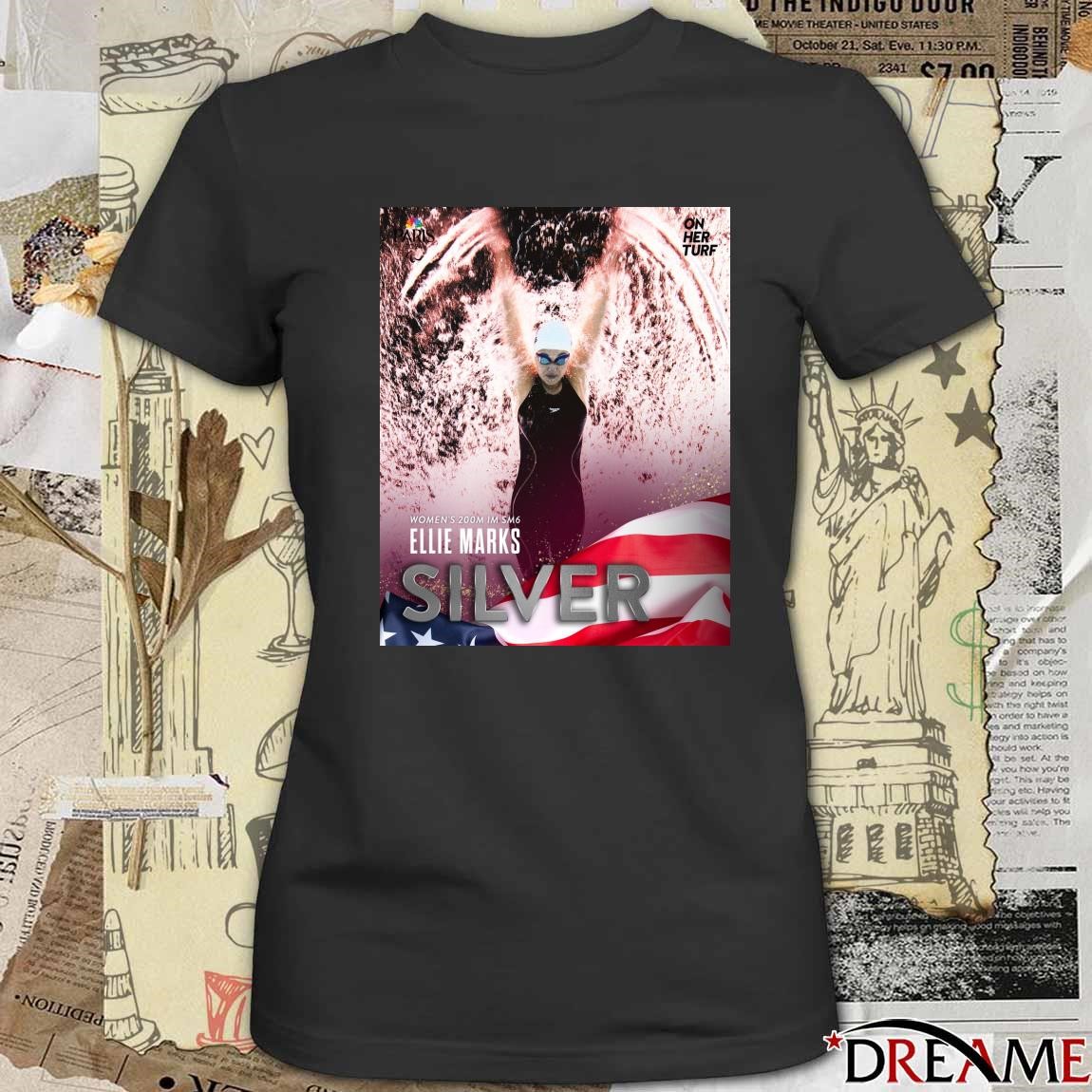 Official Ellie Marks Silver Medal Women's 200m IM SM6 Final On Her Turf Paris 2024 Poster t ...