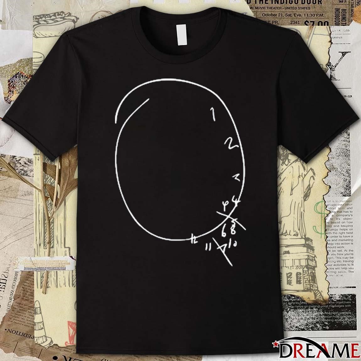 Official Hannibal Lecter Clock Face Drawing Cult Tv t-shirt, hoodie ...