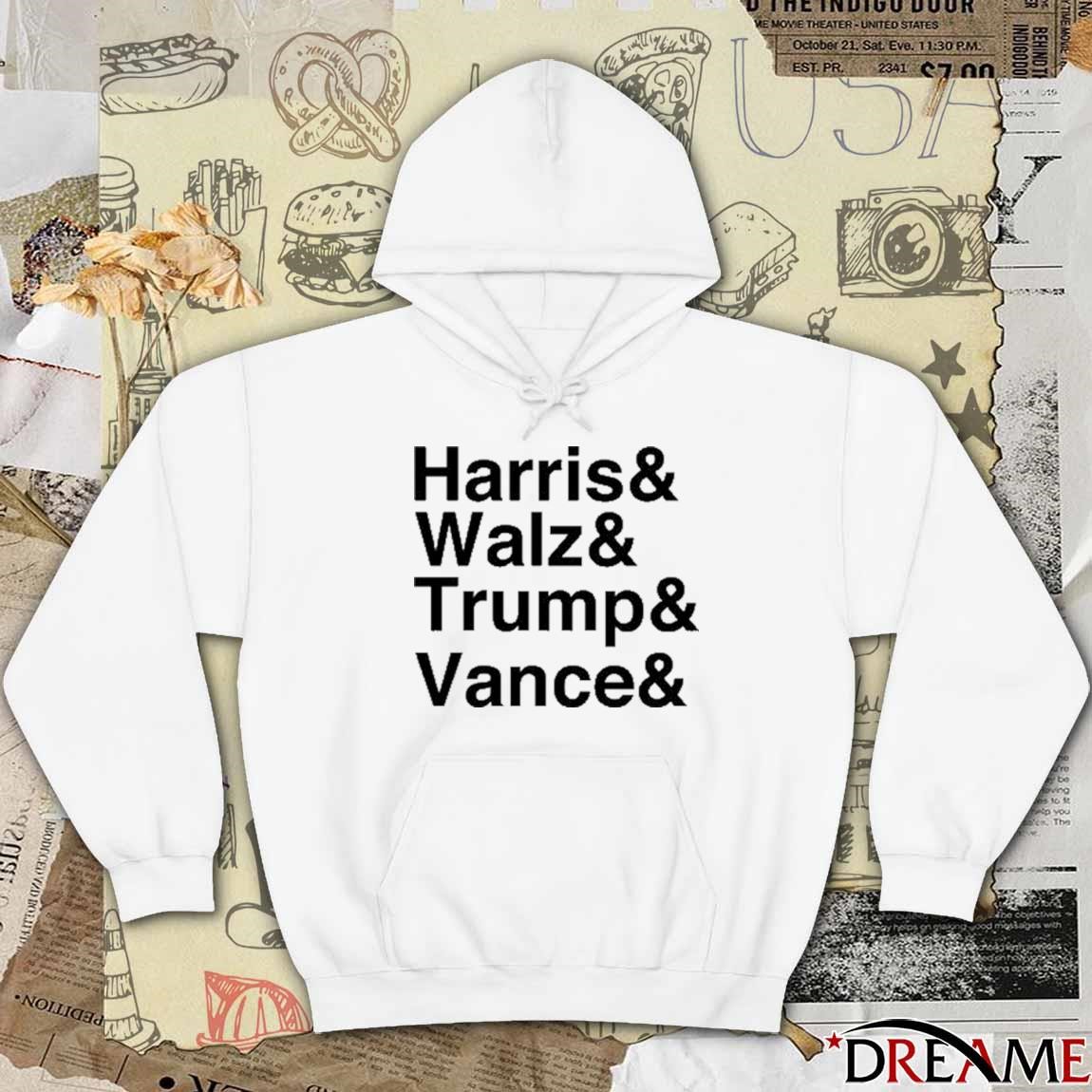Official Harris And Walz And Trump And Vance t-shirt, hoodie, sweater ...