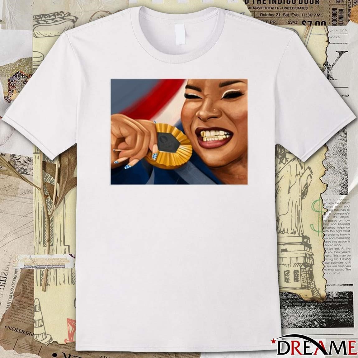 Official Jordan Chiles Iconic Photo Art 2024 t-shirt, hoodie, sweater ...