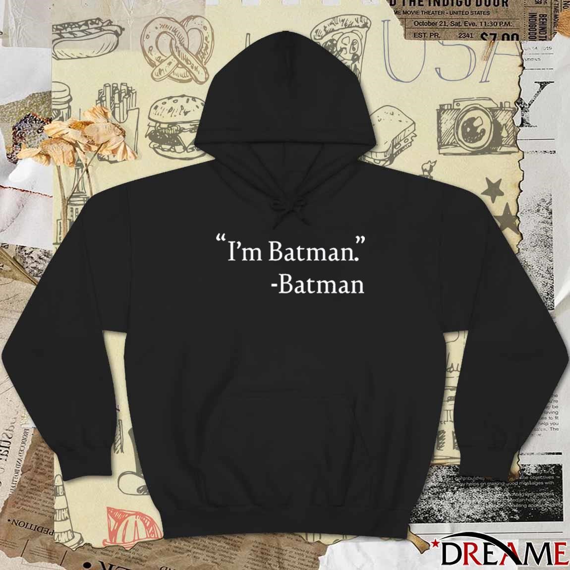 Official Josh Gad Wearing I'm Batman t-shirt, hoodie, sweater, long ...