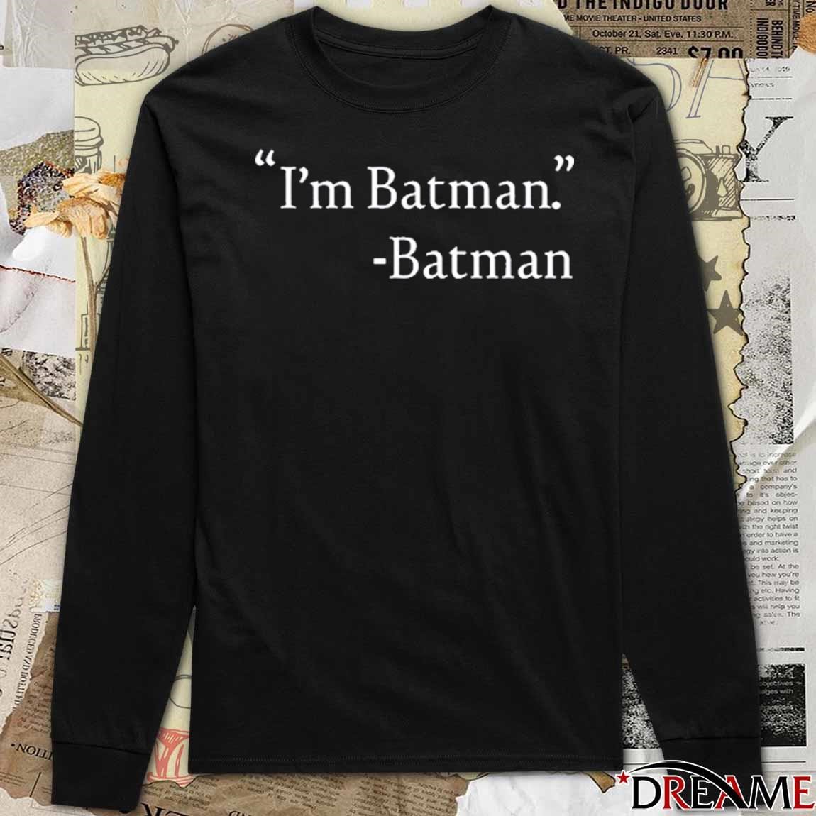 Official Josh Gad Wearing I'm Batman t-shirt, hoodie, sweater, long ...
