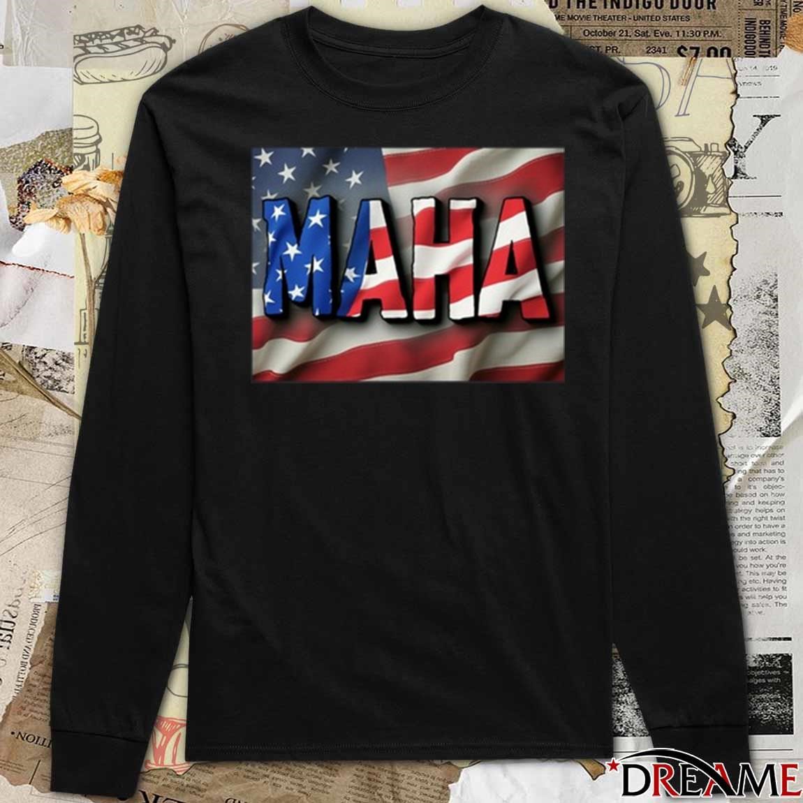 Official Maha Make America Healthy Again Usa Flag Vintage t-shirt ...