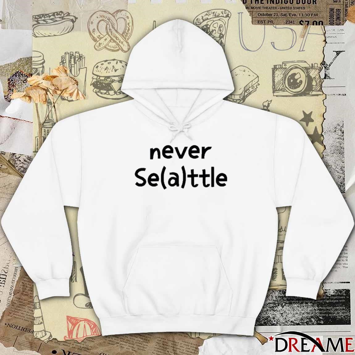 Official Olivia Rodrigo Wearing Never Seattle t-shirt, hoodie, sweater ...