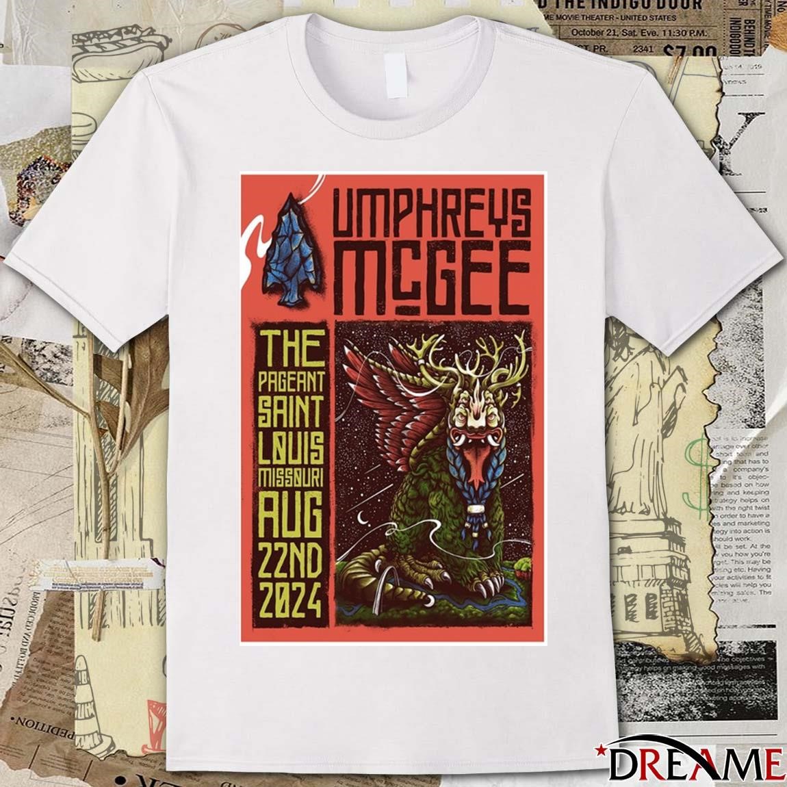 Official Poster Umphrey’s McGee August 22 2024 The Pageant In St Louis MO t-shirt, hoodie ...