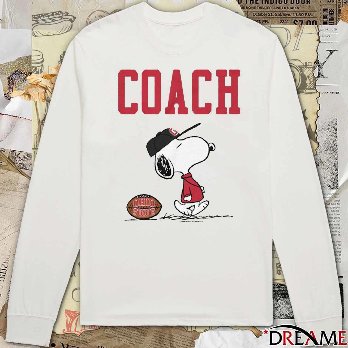 Official Snoopy Peanuts x Ohio State World Famous Football Coach t ...
