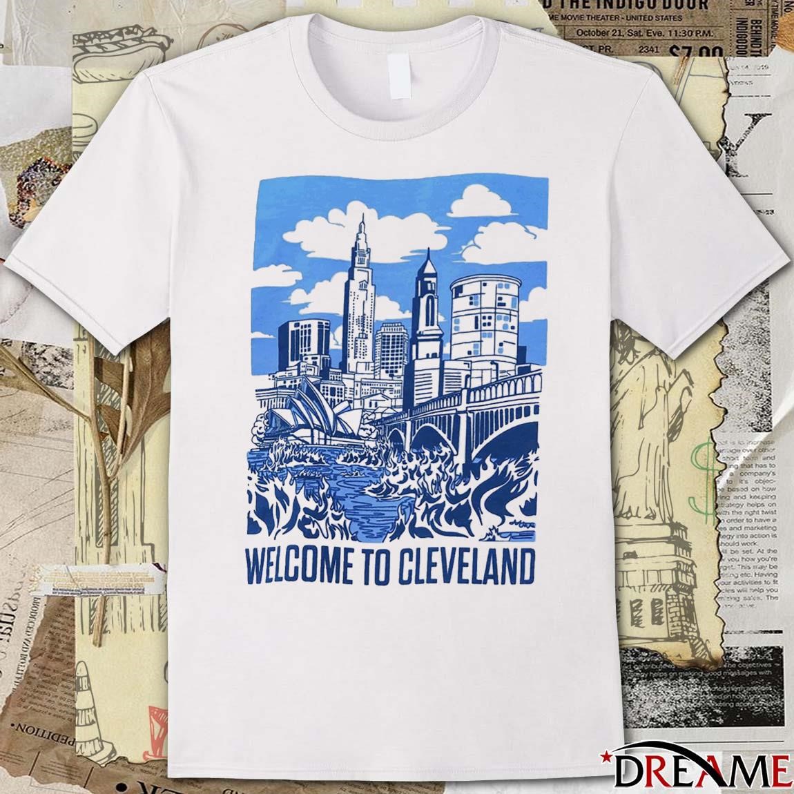 Official The Land Down Under Welcome To Cleveland t-shirt, hoodie ...