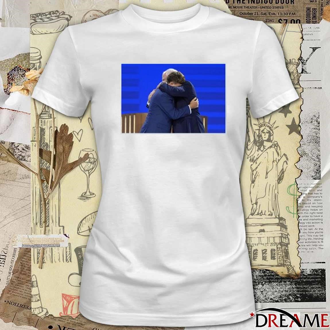 Official Tim Walz Hugs His Son, Gus Walz, During The Third Night Of The ...