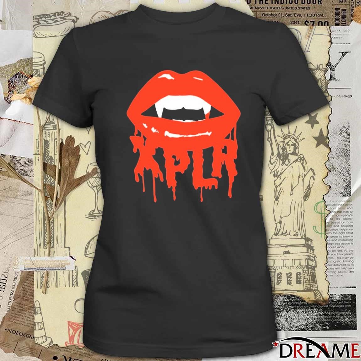 Official Xplr Back To School Fangs Painting t-shirt, hoodie, sweater ...