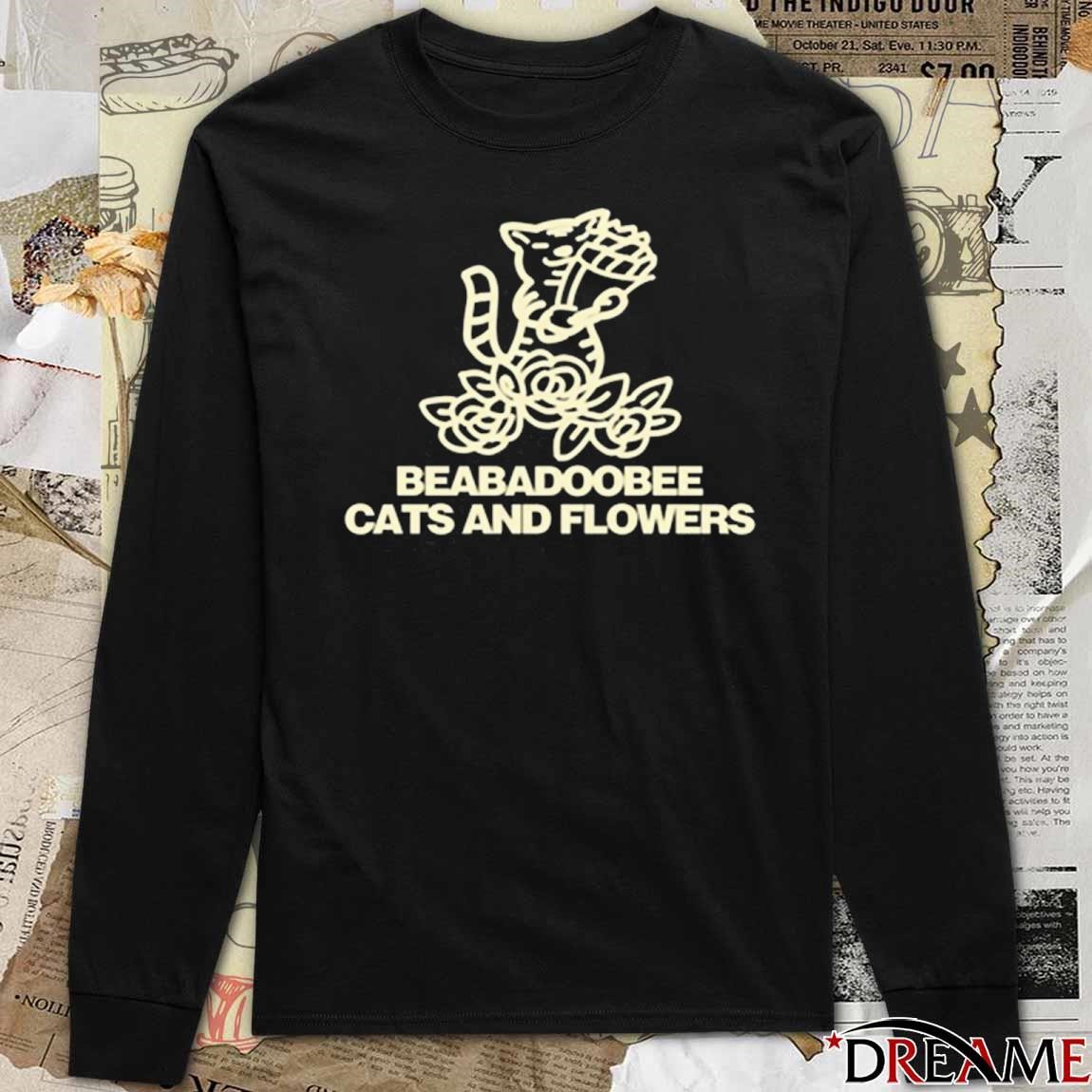 Official Beabadoobee Cats And Flowers t-shirt, hoodie, sweater, long ...