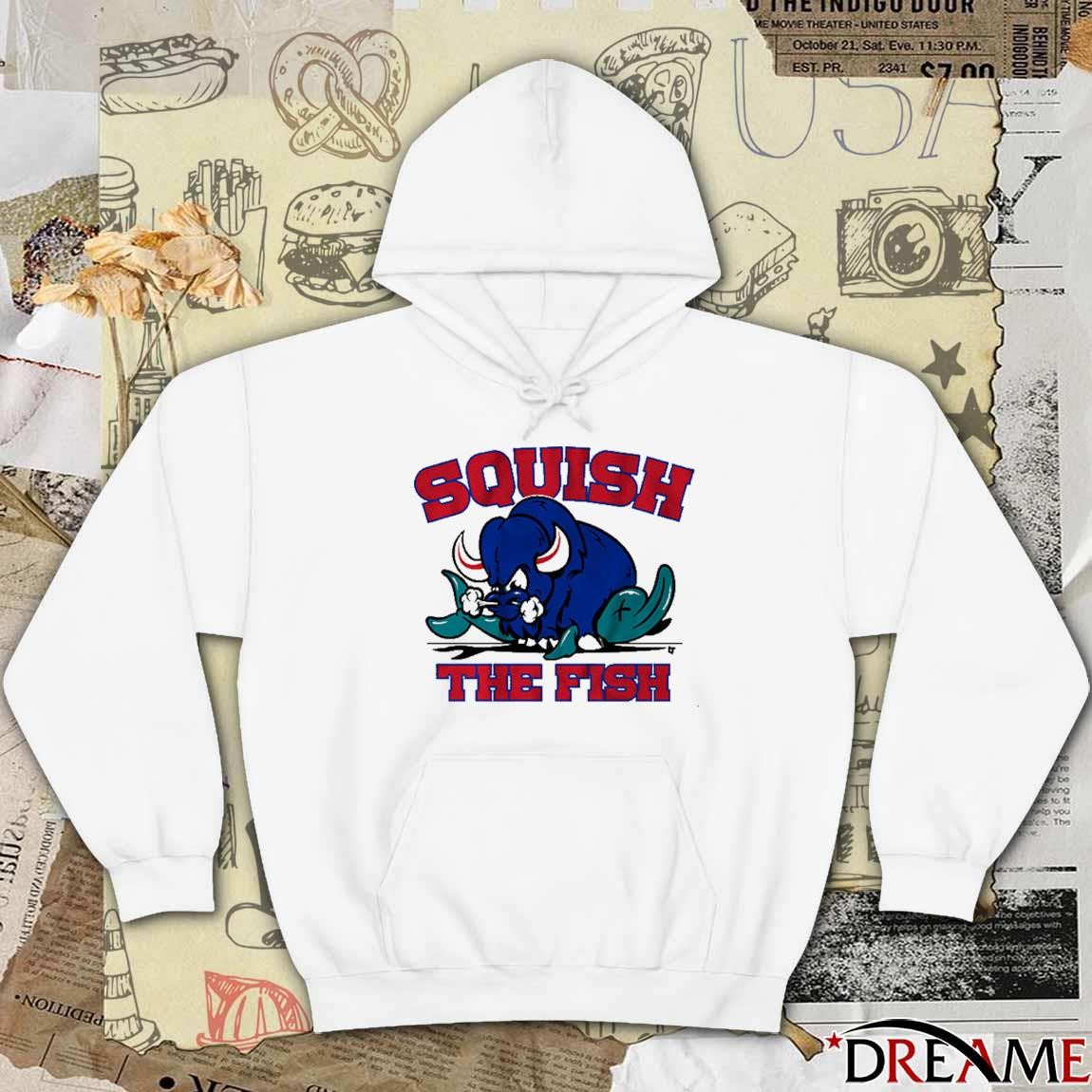 Official Buffalo Squish The Fish Buffalo Bills NFL t-shirt, hoodie ...