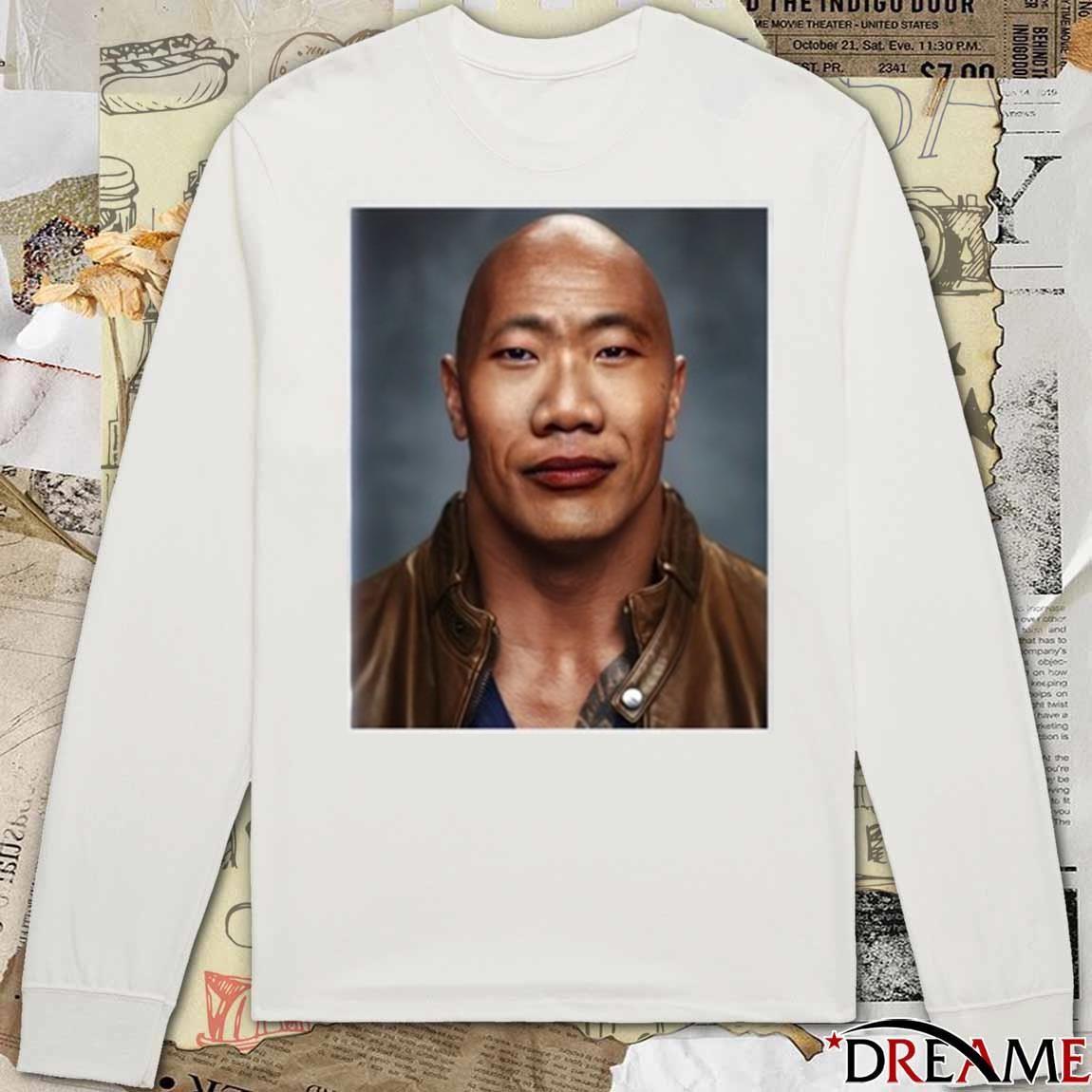 Official Dwayne The Wok Johnson Portrait t-shirt, hoodie, sweater, long ...