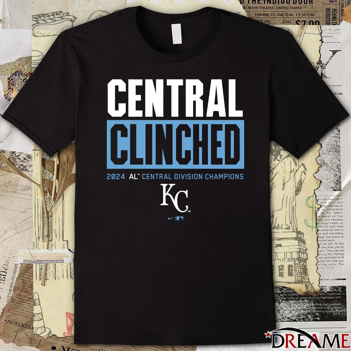 Official Kansas City Royals Central Clinched 2024 AL Central Division ...