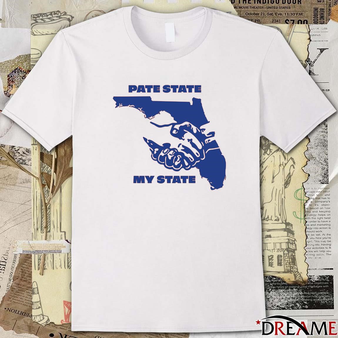 Official Pate State My State Florida t-shirt, hoodie, sweater, long ...