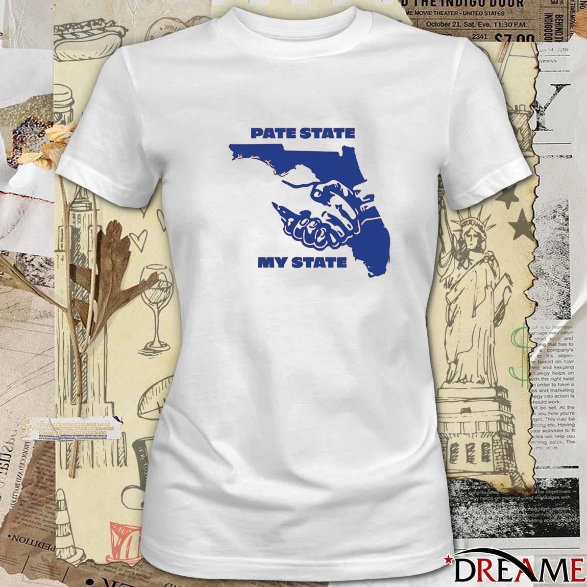 Official Pate State My State Florida t-shirt, hoodie, sweater, long ...