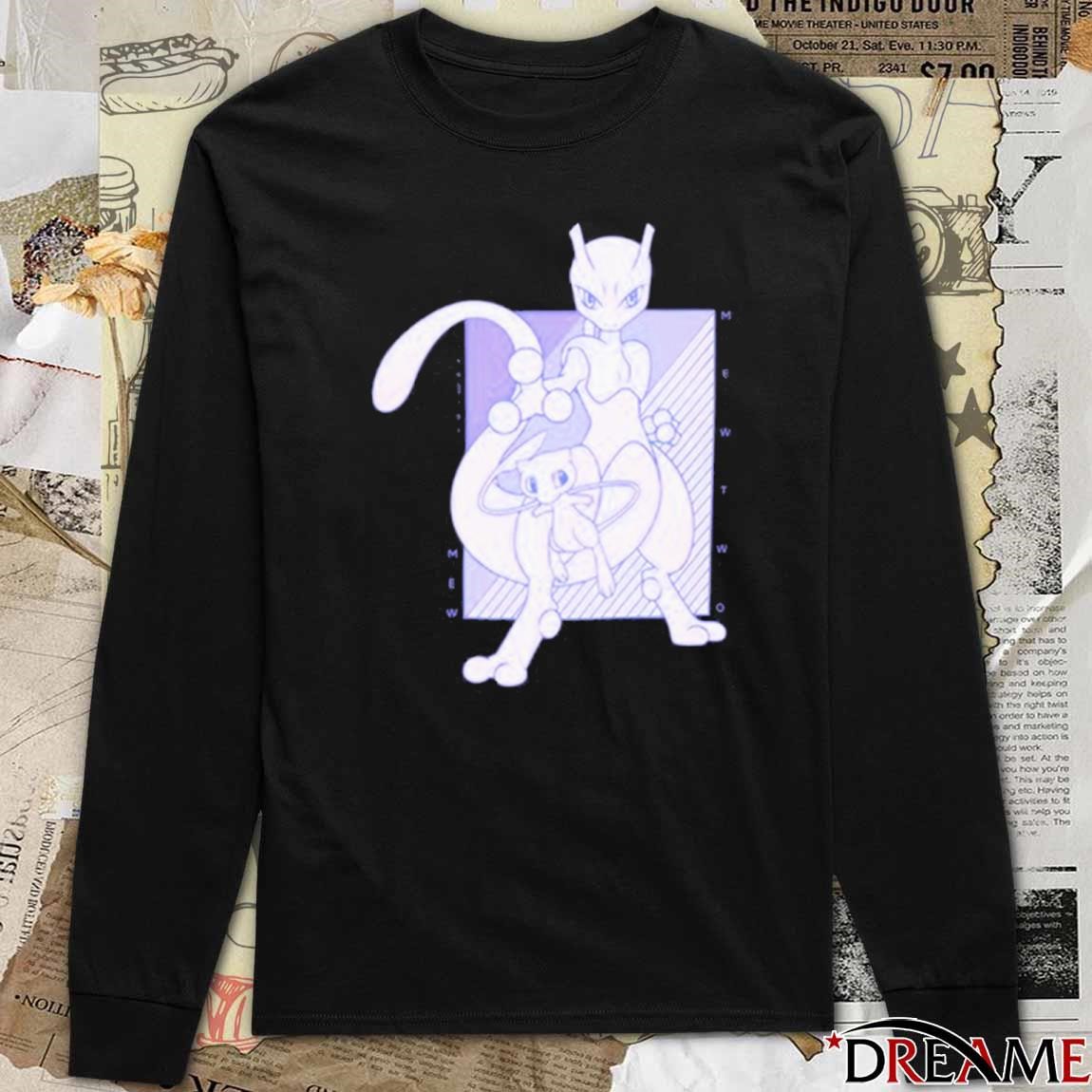 Official Pokemon Mewtwo And Mew Tonal Portrait t-shirt, hoodie, sweater ...