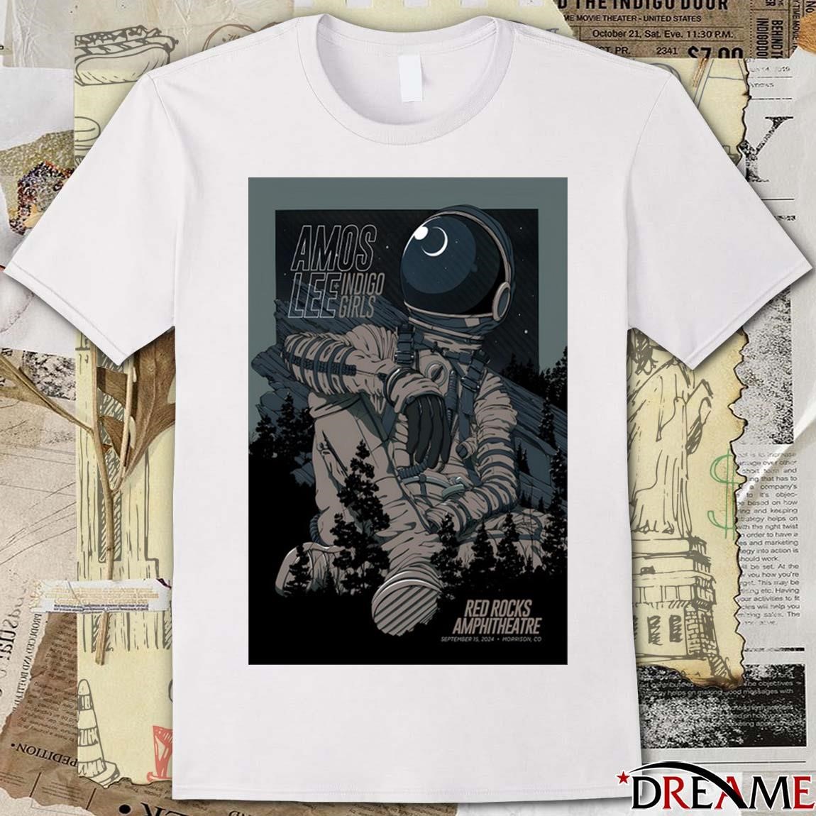 Official Poster Amos Lee Red Rocks Amphitheatre September 15, 2024 ...