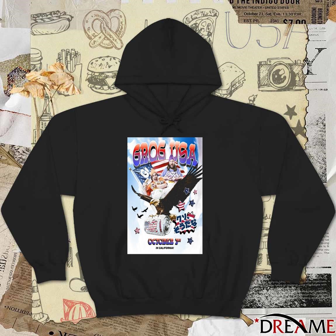 Official Poster Grog USA October 1 2024 In California t-shirt, hoodie ...