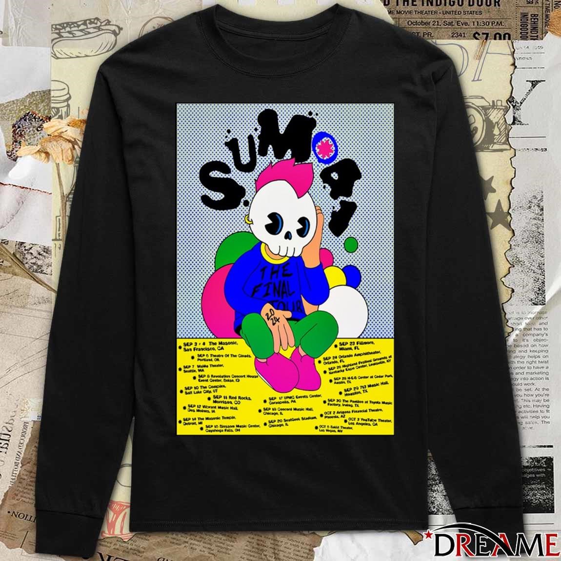 Official Poster Sum 41 The Final Tour 2024 t-shirt, hoodie, sweater ...