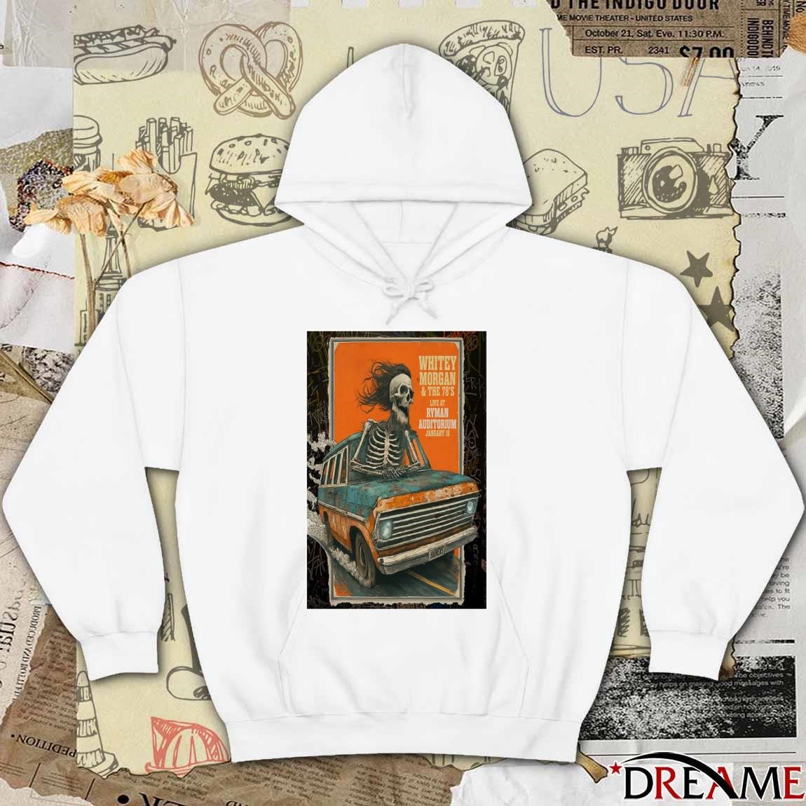 Official Poster Tour 2025 Whitey Morgan Nashville, TN t-shirt, hoodie ...