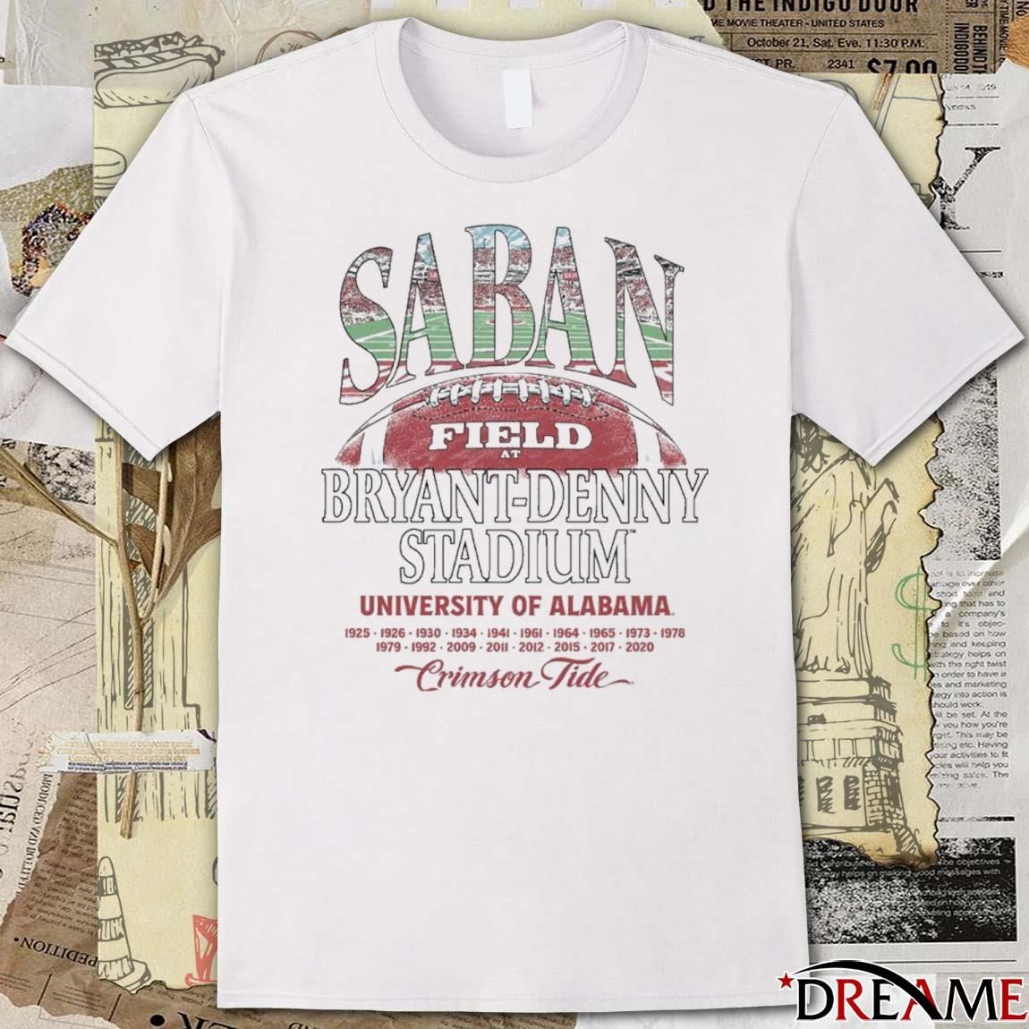 Official Saban Field At Bryant-Denny Stadium University Of Alabama ...