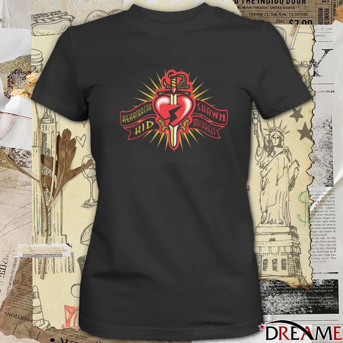 Official Shawn Michaels Tattoo Banner Heartbreak Kid t-shirt, hoodie ...