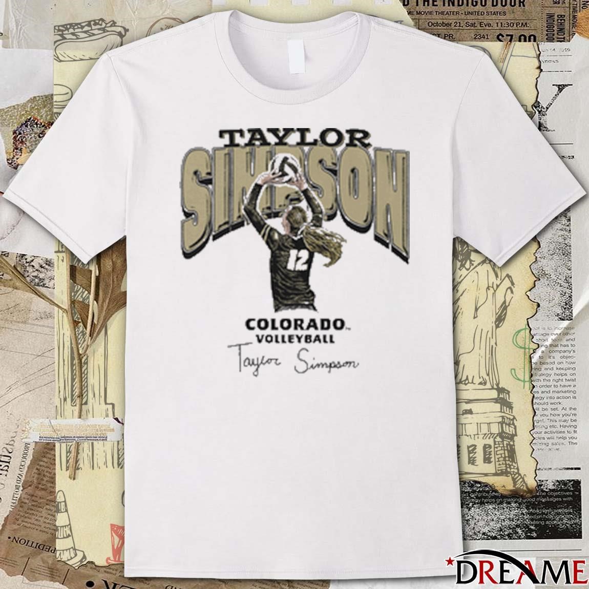 Official Taylor Simpson Colorado Volleyball Signature Painting t-shirt ...