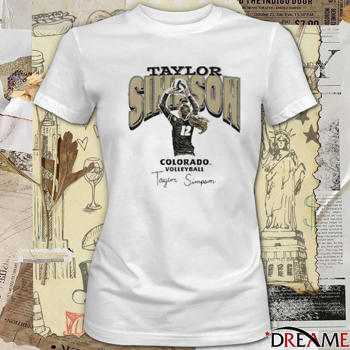 Official Taylor Simpson Colorado Volleyball Signature Painting t-shirt ...