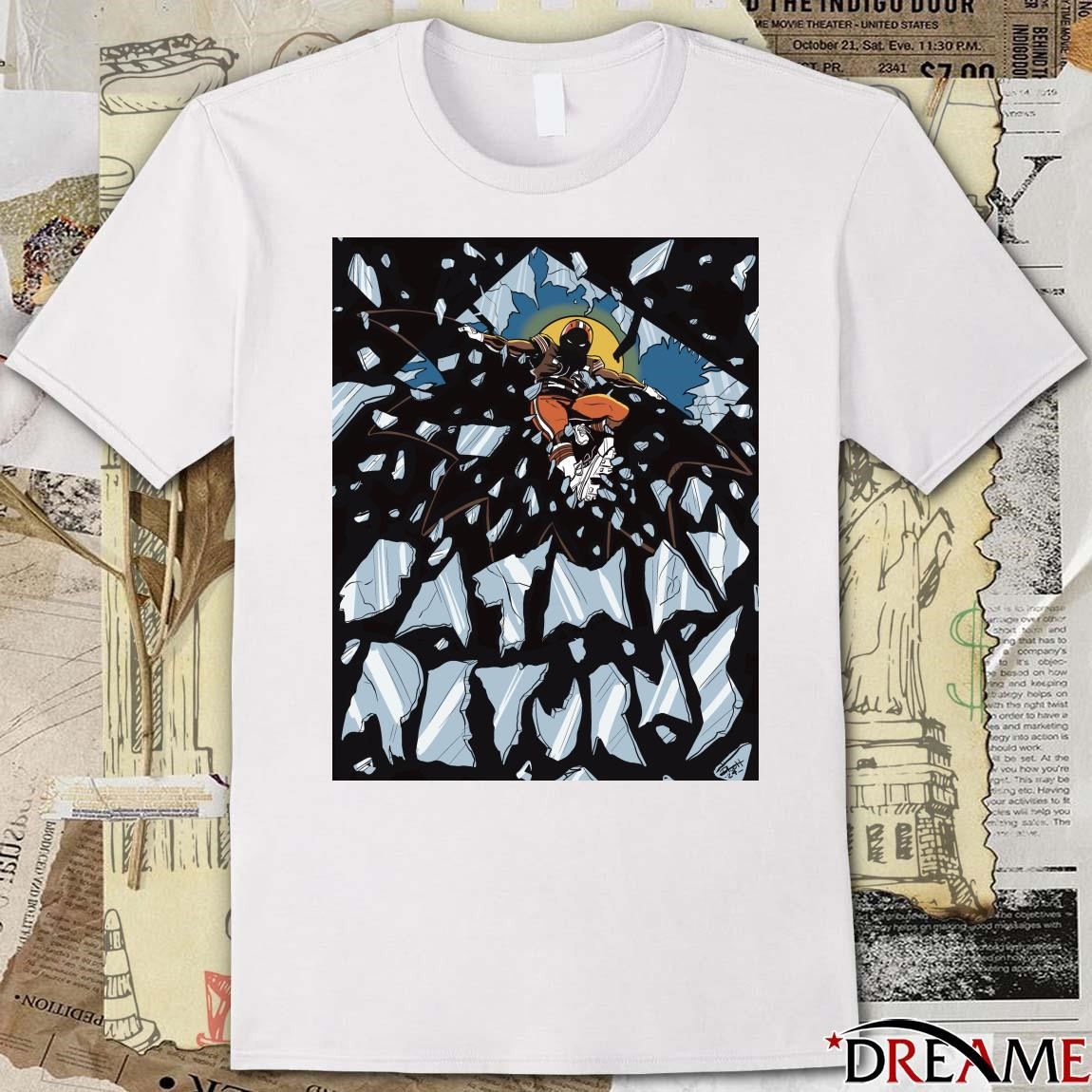 Official Cleveland Browns Nick Chubb drawing Batman Returns Poster t ...