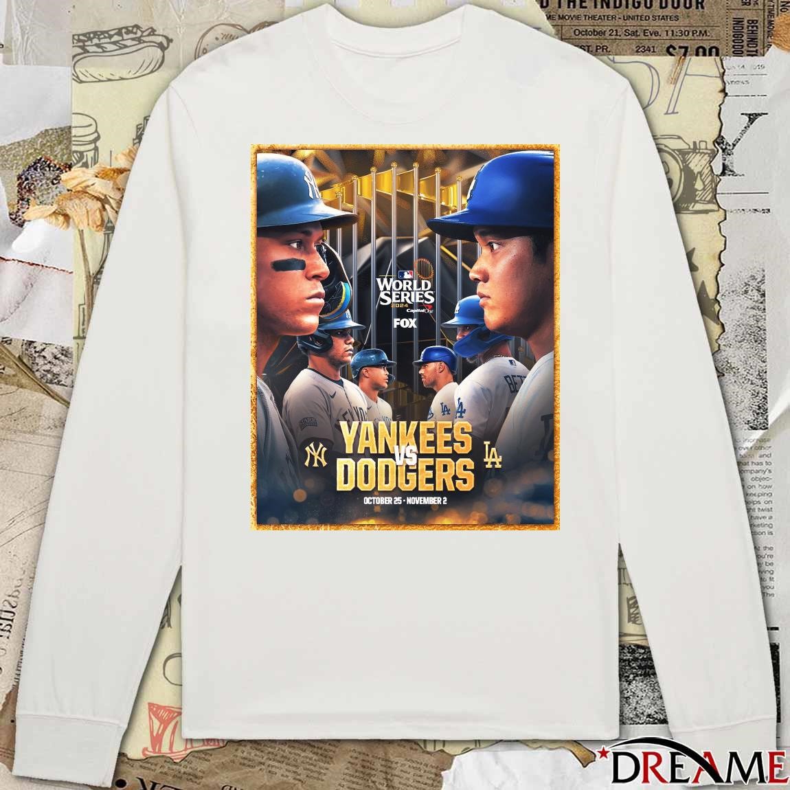 Official Matchup Los Angeles Dodgers vs New York Yankees MLB 2024 World Series October 25 ...