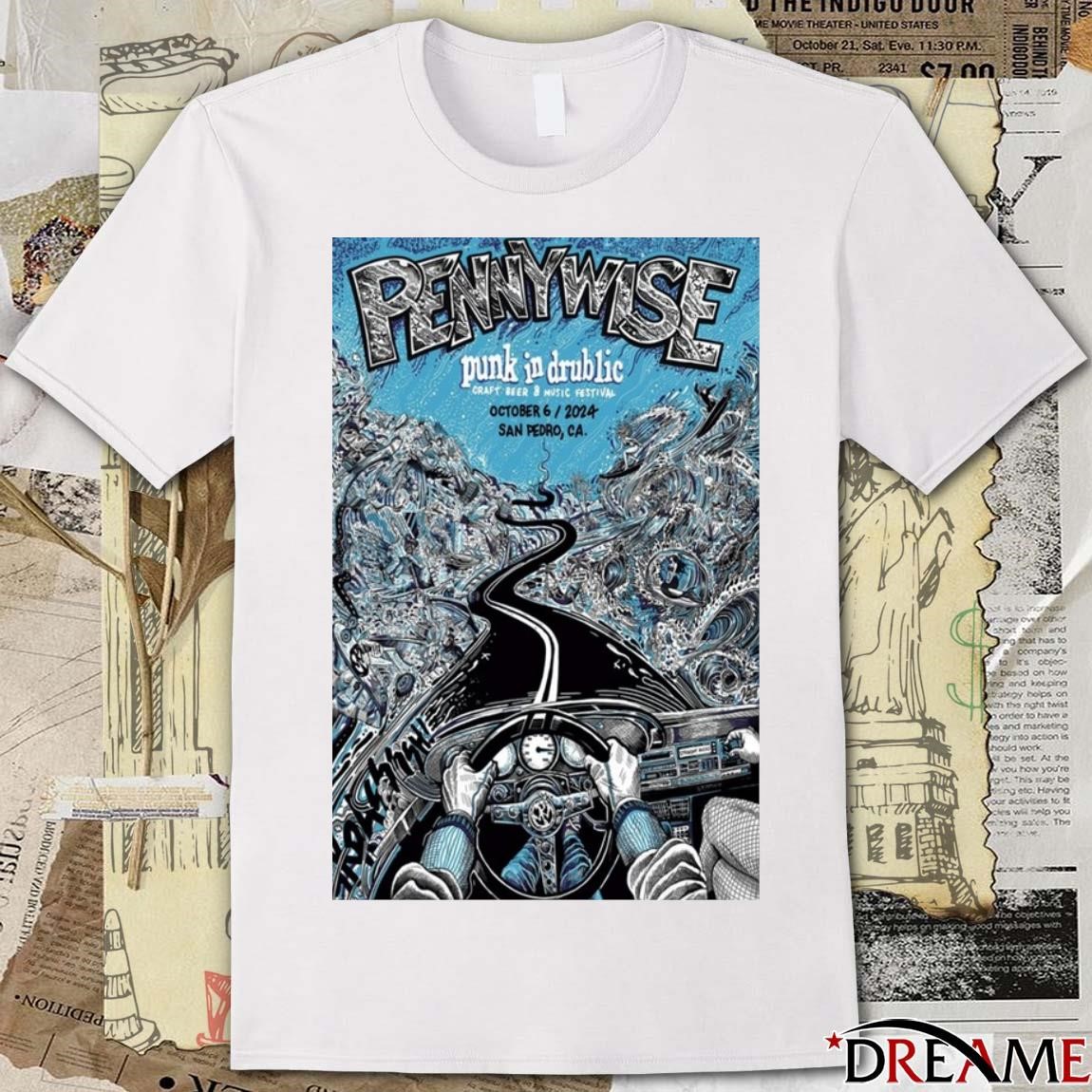 Official Poster Pennywise October 6-2024 Punk In Drublic San Pedro, CA ...