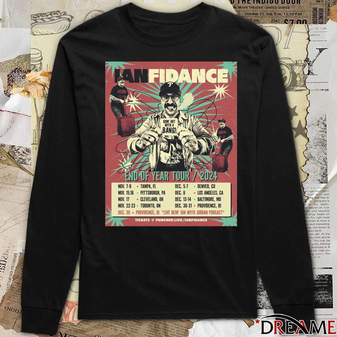 Official Ian Fidance End Of Year Tour 11-12 2024 Poster t-shirt, hoodie ...