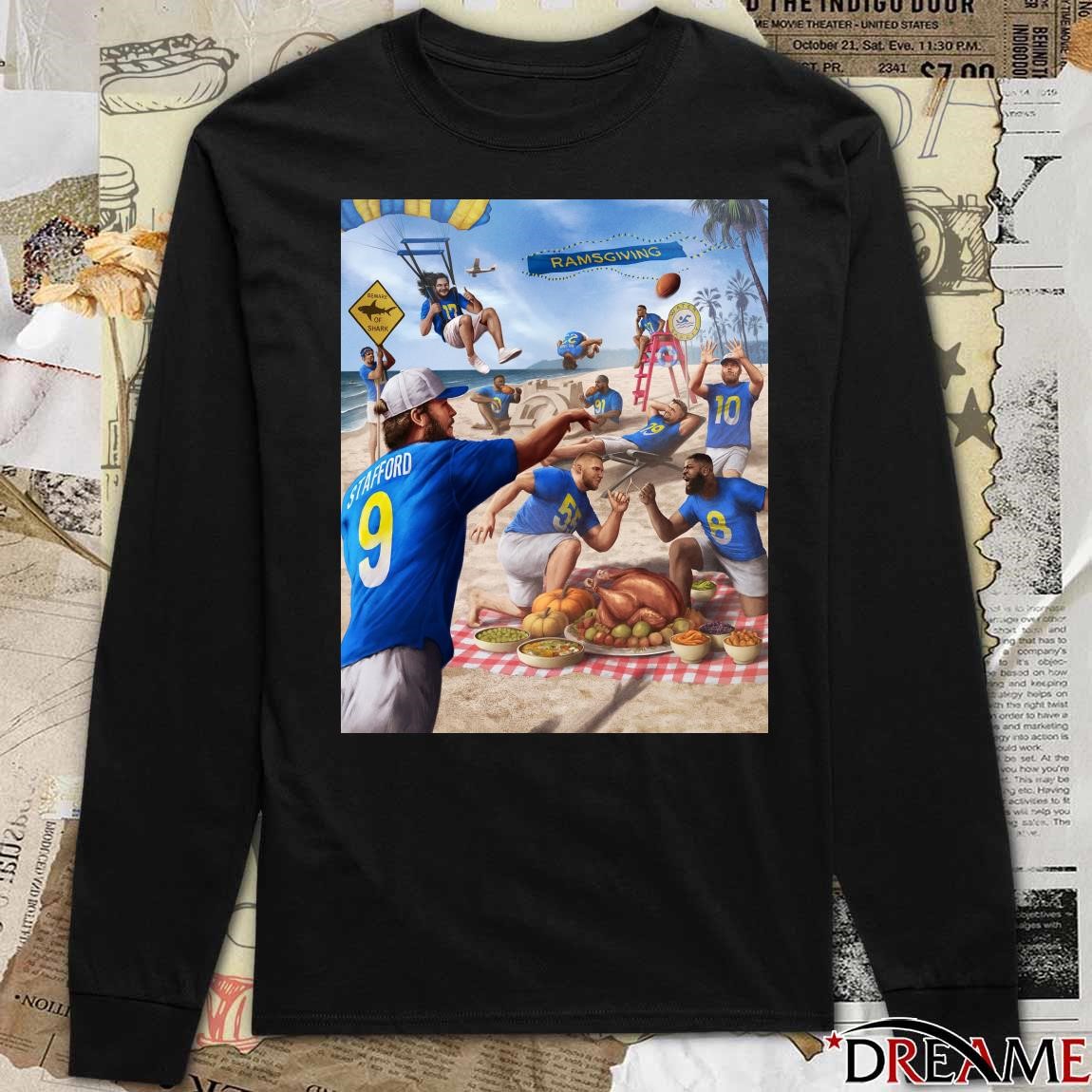 Official Los Angeles Rams NFL Happy Thanksgiving Ramsgiving 2024 ...