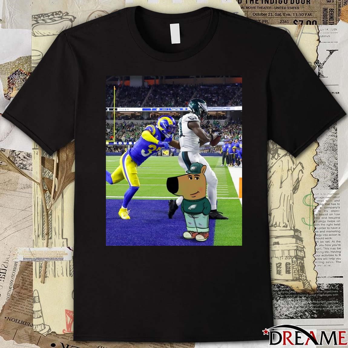 Official Philadelphia Eagles Vs Los Angeles Dodgers Chill Guy NFL ...