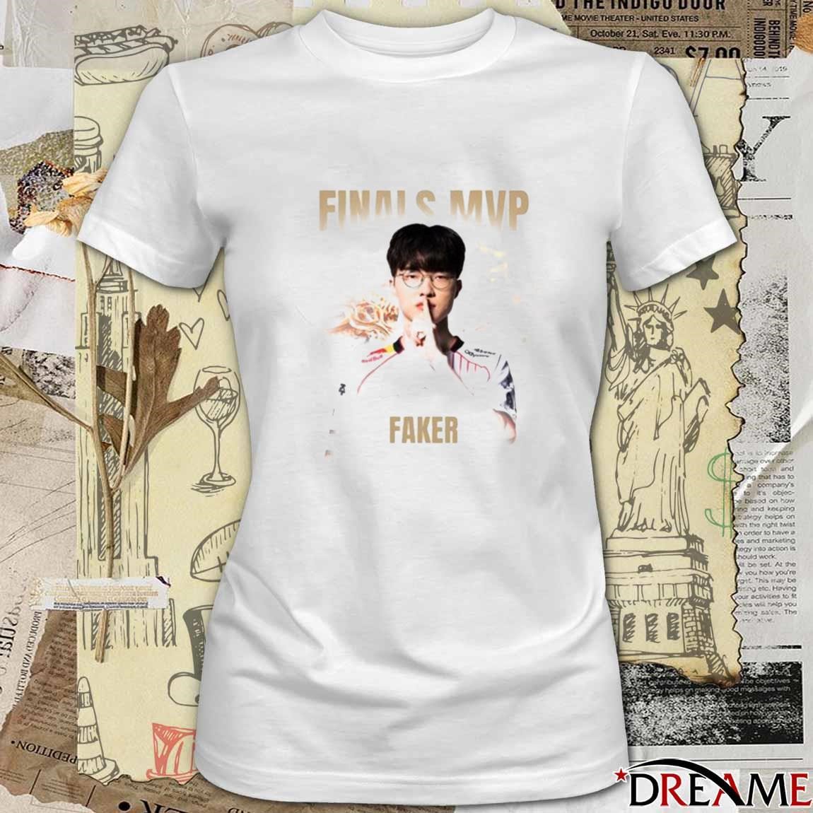 Official SKT T1 Faker Finals MVP League Of Legends Worlds 2024 Champions t-shirt, hoodie ...
