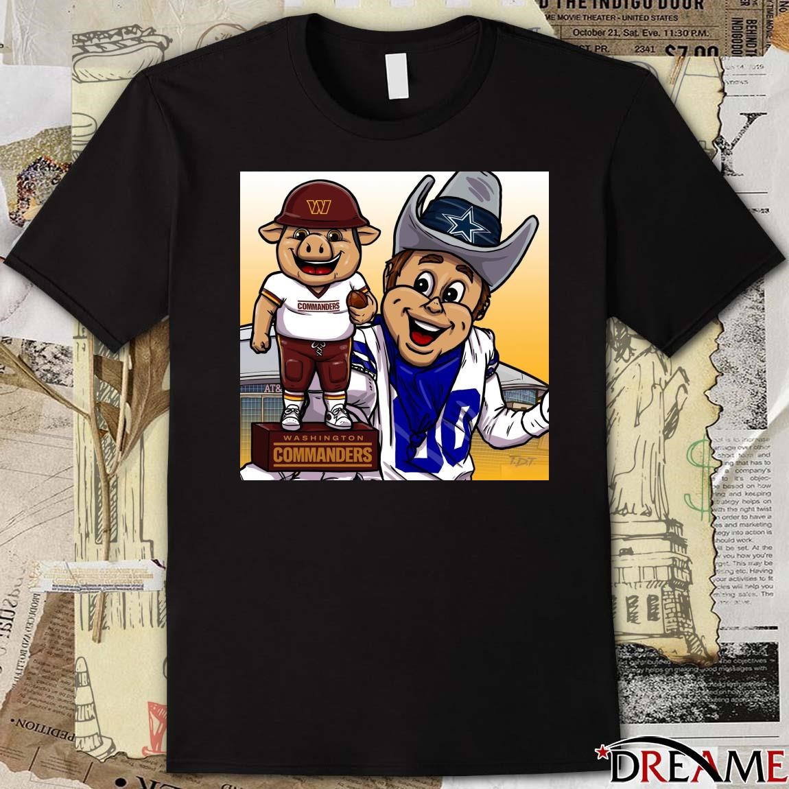 Official Washington Commanders Vs Dallas Cowboys Mascot Taking It To ...