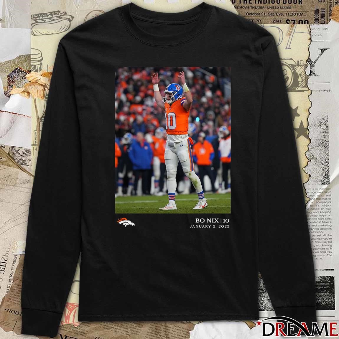 Official Bo Nix Denver Broncos NFL Flash Features Week 18 January 5 ...