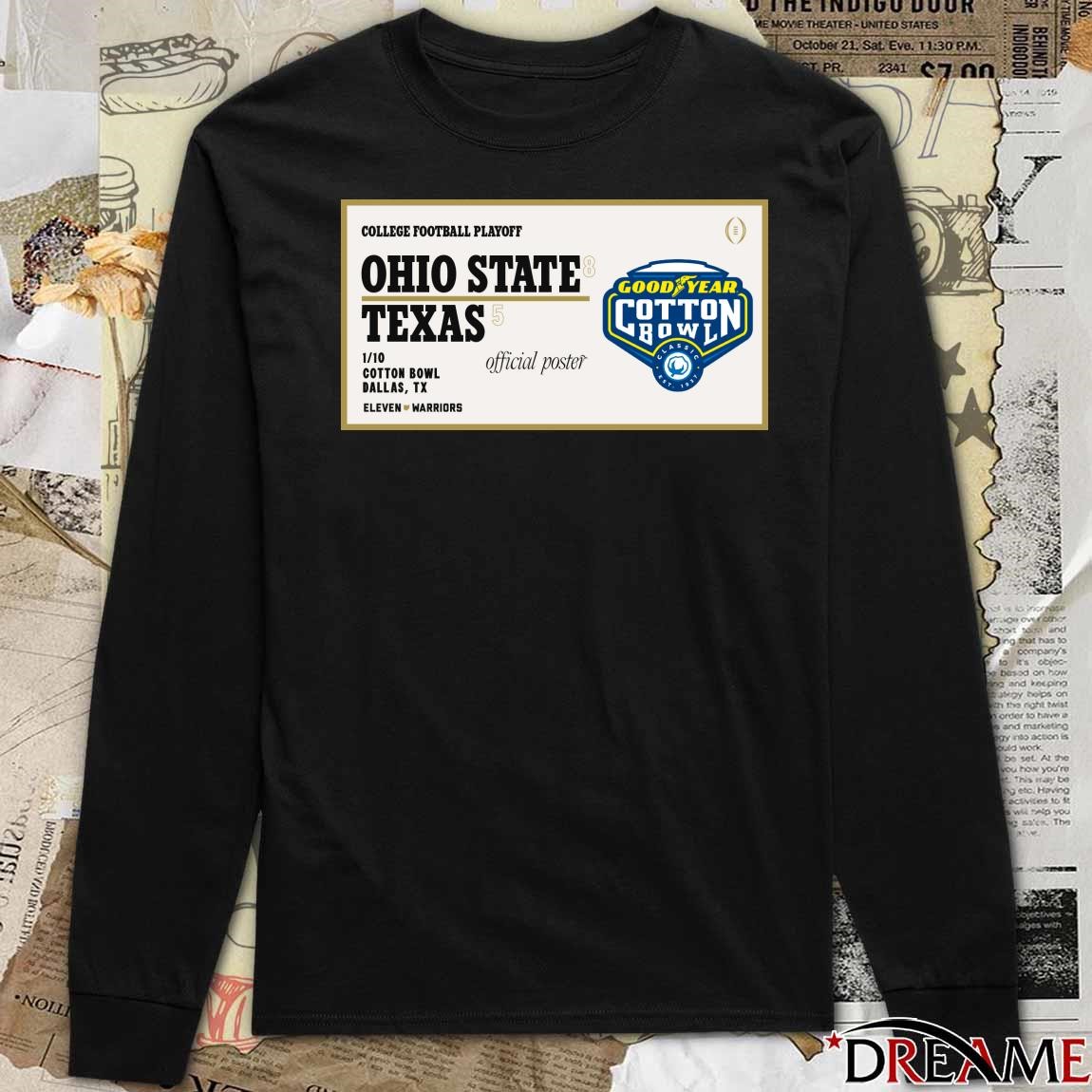 Official Ohio State Buckeyes Vs Texas Longhorns 1 10 25 Goodyear ...