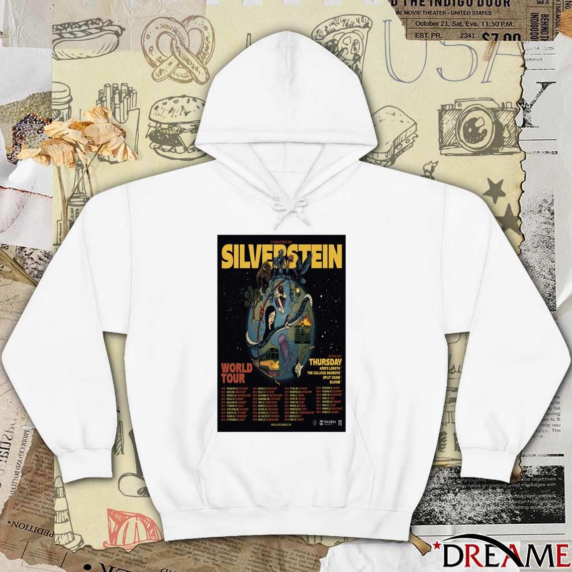 Official Poster Silverstein World Tour 25 Years Of Noise 2025 Thursday ...