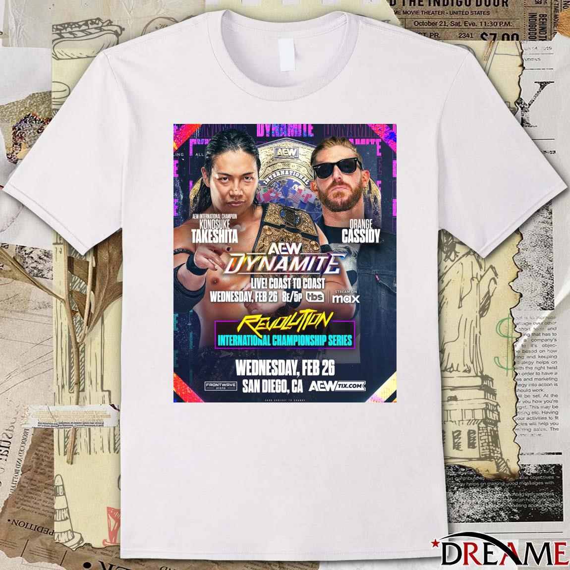 Official AEW Dynamite Konosuke Takeshita Orange Cassidy Revolution ...