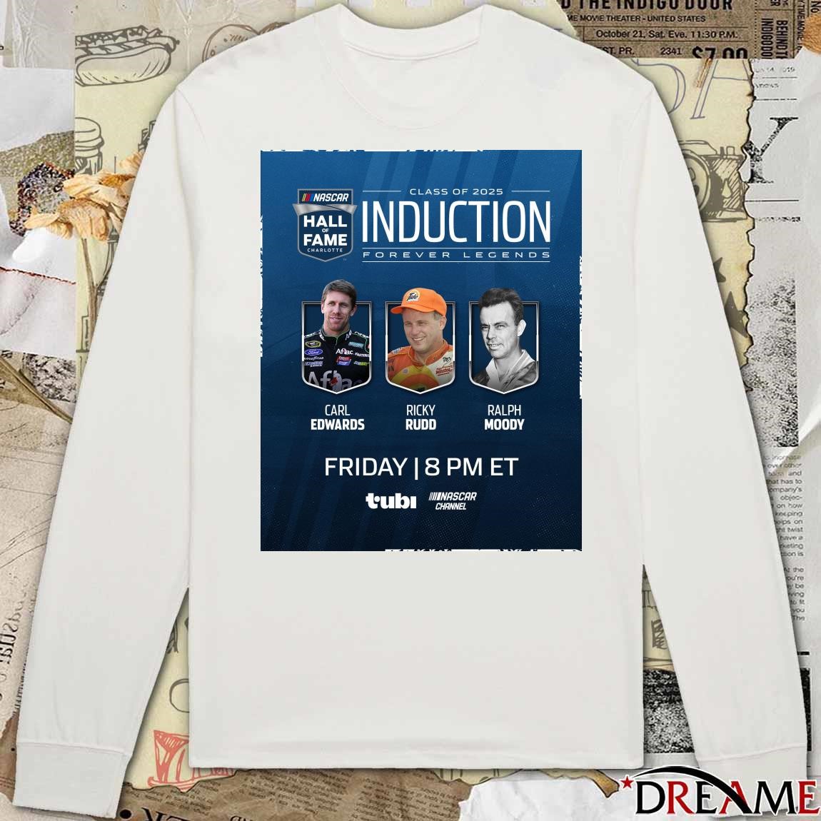 Official Carl Edwards Ricky Rudd and Ralph Moody NASCAR Hall Of Fame ...